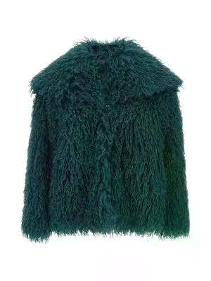 KAOS Curly Faux-fur Coat - Green