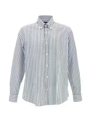 Paul & Shark Striped Button-down Shirt - Blue