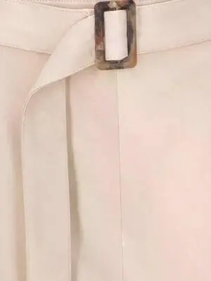 Isaia Belted Front-slit Skirt
