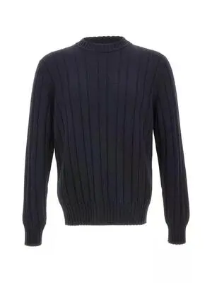 FILIPPO DE LAURENTIIS Ribbed Merino-wool Sweater - Blue