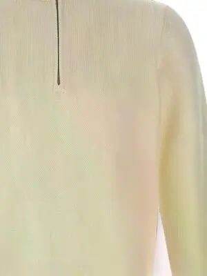 FILIPPO DE LAURENTIIS Half-zip Merino-wool Sweater - White
