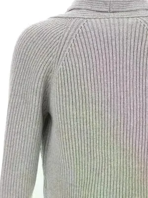 GRAN SASSO Double-breasted Ribbed-knit Cardigan