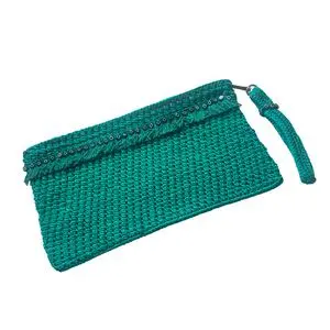 N'ONAT Evil Eye Hand Crochet Clutch - Green