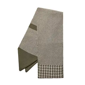 SERRAN LONDON Green / Grey Classic Scarf Country Green - Green/grey