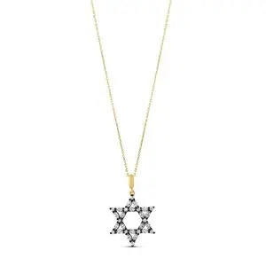 SHYMI Gold / Black Black Rhodium Mix Shape Star Of David - Gold/black