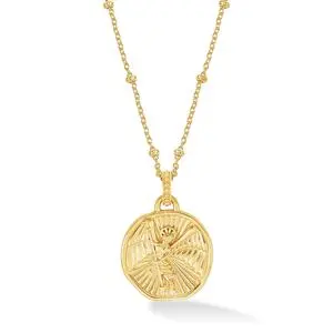 DOWER & HALL St. Michael Talisman Necklace - Gold