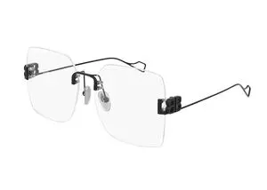 Balenciaga Bb Rimless Eyeglasses - Black