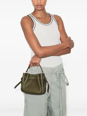 Tory Burch Romy Mini Leather Bucket Bag