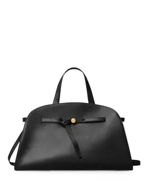 Tory Burch Romy Leather Boston Bag - Black