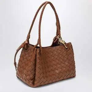 Bottega Veneta Medium Parachute Bag In Leather - Brown