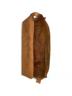 Ralph Lauren Hugo Buckle Leather Messenger Bag