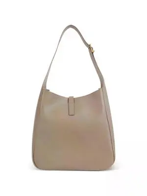 Saint Laurent Le 5 À 7 Leather Shoulder Bag - Neutrals