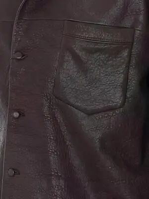 Saint Laurent Button-up Leather Jacket