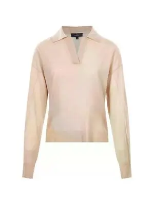 Soeur Long-sleeve Polo Sweater - Neutrals