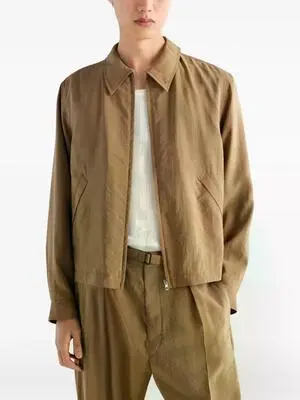 LEMAIRE Crinkled-texture Zipped Jacket