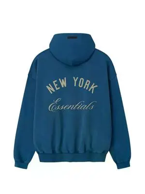 Fear Of God X Mets Logo-print Hoodie - Blue
