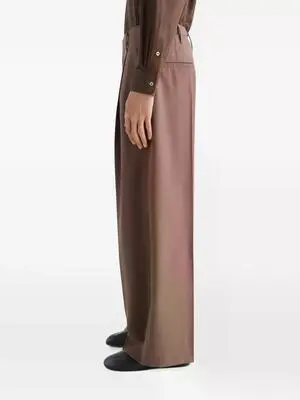 LEMAIRE Single-pleat Tailored Pants In Tropical Wool Blend