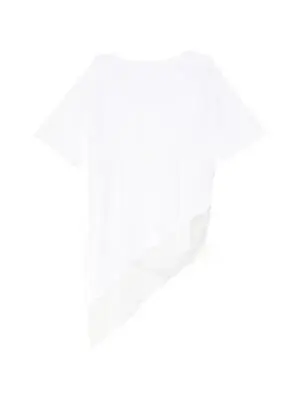 PUSHBUTTON Asymmetric Laced T-shirt