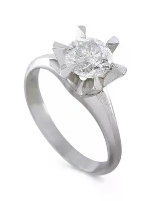 LB EXCLUSIVE Solitaire Diamond Ring - Silver