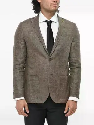 Corneliani Single-breasted Blazer - Brown