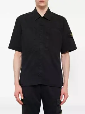 Stone Island Stretch Organic Cotton Twill Shirt