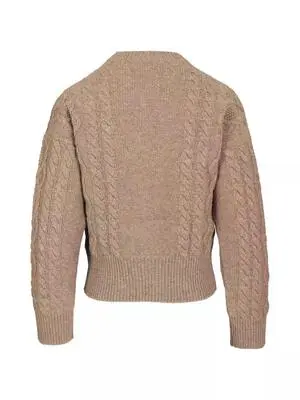 Max Mara Cable-knit Crew-neck Sweater