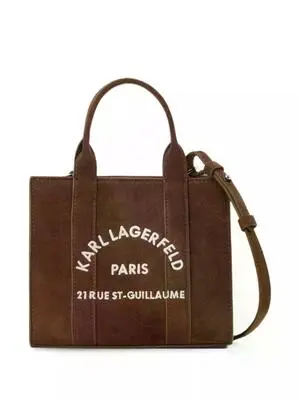 Karl Lagerfeld Rue St-guillaume Suede Square Tote