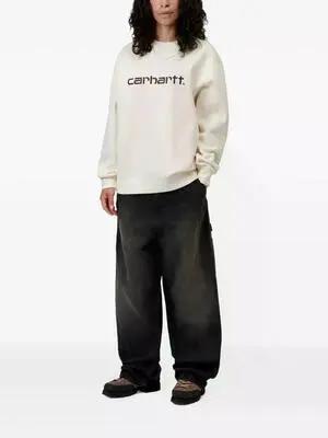Carhartt Work In Progress Logo-embroidered Sweatshirt - Neutrals