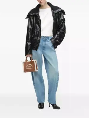 Karl Lagerfeld Rue St-guillaume Shearling Square Tote Bag