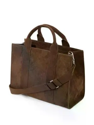 Karl Lagerfeld Rue St-guillaume Suede Square Tote Bag
