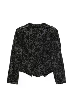 Roberto Cavalli 1970s Floral-print Leather Jacket