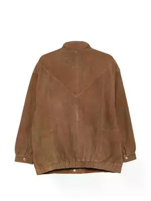 THE GARMENT Geneve Suede Panelled Jacket - Brown