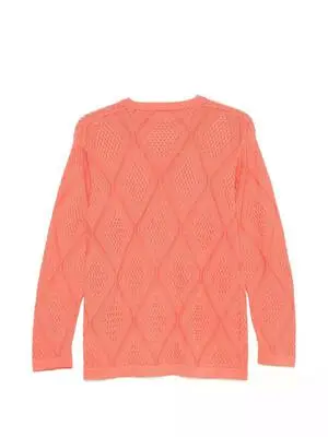 Celine 2000s Crew-neck Sweater - Orange