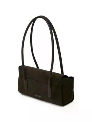 Karl Lagerfeld Elongated Suede Shoulder Bag - Brown