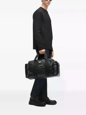 Karl Lagerfeld Monogram Perforated Weekender Bag