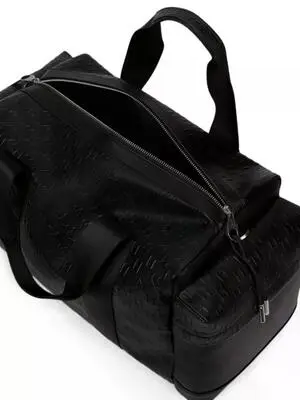 Karl Lagerfeld Monogram Perforated Weekender Bag