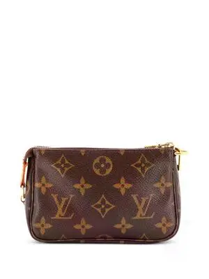 LOUIS VUITTON Pochette Accessoires Limited Edition Monogram Canvas Mini Clutch Bag - Brown