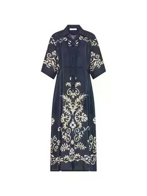 Seventy Printed Maxi Dress - Blue