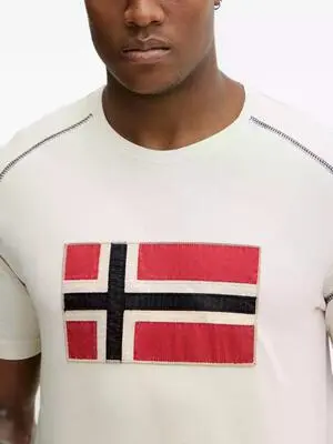 NAPAPIJRI Reflect Logo-patch Contrast-stitch T-shirt