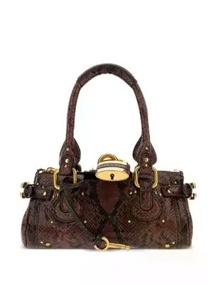 Chloé Small Paddington Leather Handbag - Brown