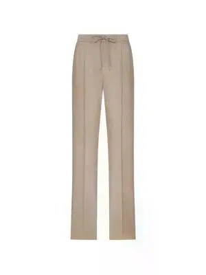 Max Mara Drawstring Pressed-crease Trousers - Neutrals
