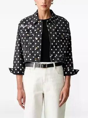 Guess Dot Cropped Jacket - Black