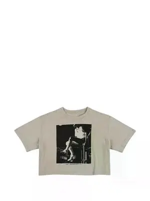 Nike Graphic-print Cropped T-shirt