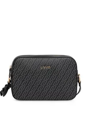 Liu Jo Medium Monogram Crossbody Bag - Black