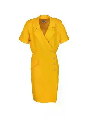 Saint Laurent Wrap-style Button-down Mini Dress