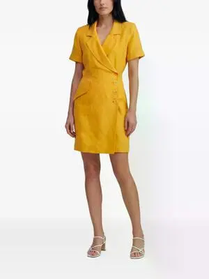 Saint Laurent Wrap-style Button-down Mini Dress