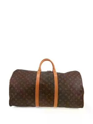 LOUIS VUITTON 1994 Monogram Keepall 55 Travel Bag - Brown