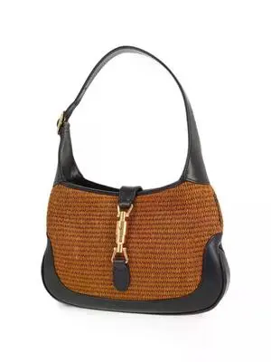 Gucci Jackie 1961 Raffia Shoulder Bag