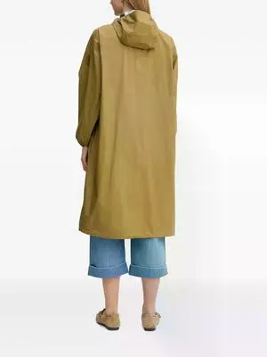 SAVE THE DUCK Hooded Oversized Coat - Yellow