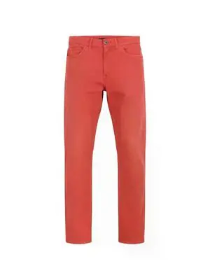 Isaia Belt-loop Straight-leg Jeans - Orange